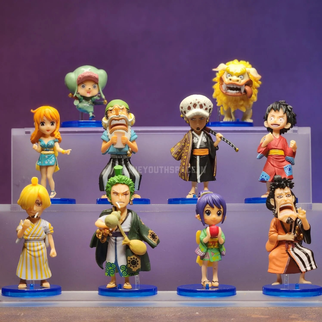Jual Figure One Piece Arc Wano Wcf Kws Luffytaro Sangoro Zorojuro set ...