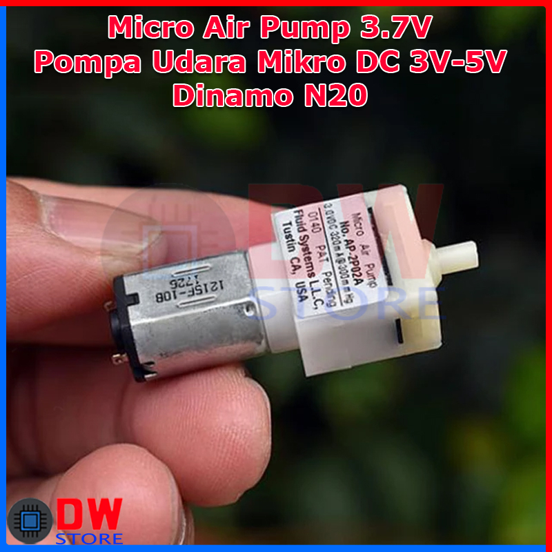 Jual Micro Air Pump DC 3V Pompa Udara Mikro Kecil DC 3.7V 3V-5V ...