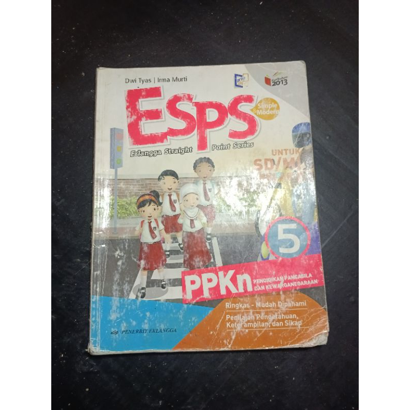 Jual BUKU PAKET BEKAS ESPS & SIMPLE MODERN ERLANGGA STRAIGHT POINT SALES PPKN KELAS 5 SD / MI ...
