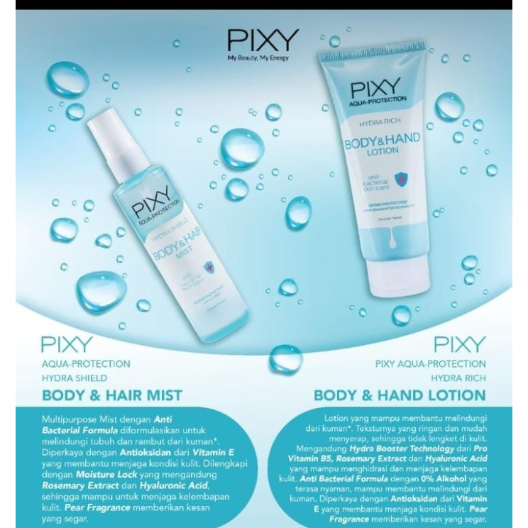 Jual PIXY AQUA PROTECTION HYDRA SHIELD - BODY & HAIR MIST HYDRA LOTION ...