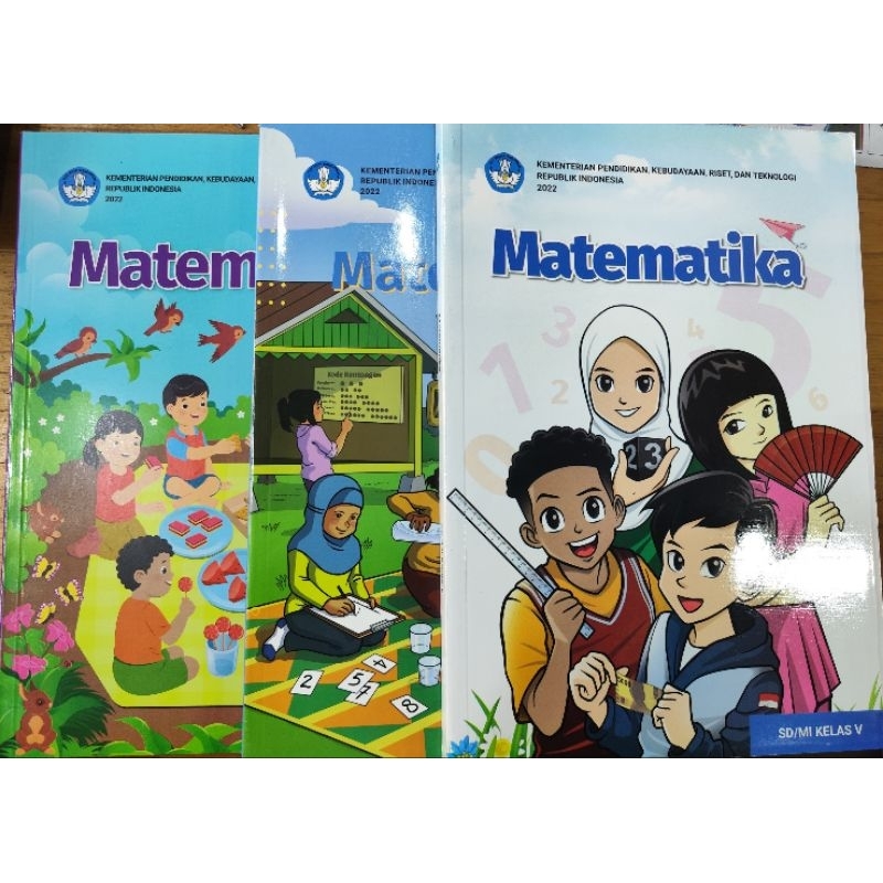 Jual Buku Matematika SD Kelas 1 2 3 4 5 6 Kurikulum Merdeka Teks Baru Kemendikbud | Shopee Indonesia