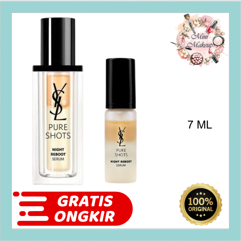 Jual YSL Pure Shots Night Reboot Serum Mini 7ml | Shopee Indonesia