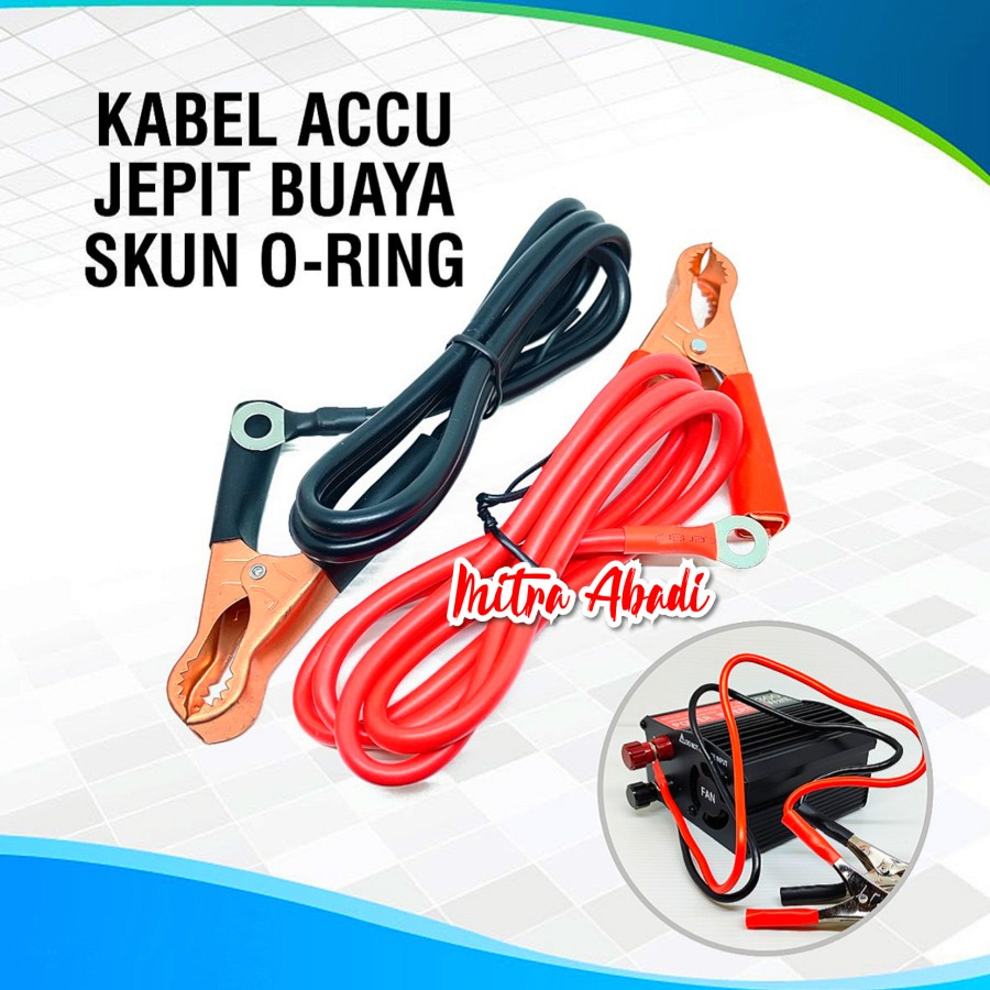 Jual Kabel Jepit Aki ACCU Buaya SKUN O-Ring / Kabel Inverter | Shopee ...