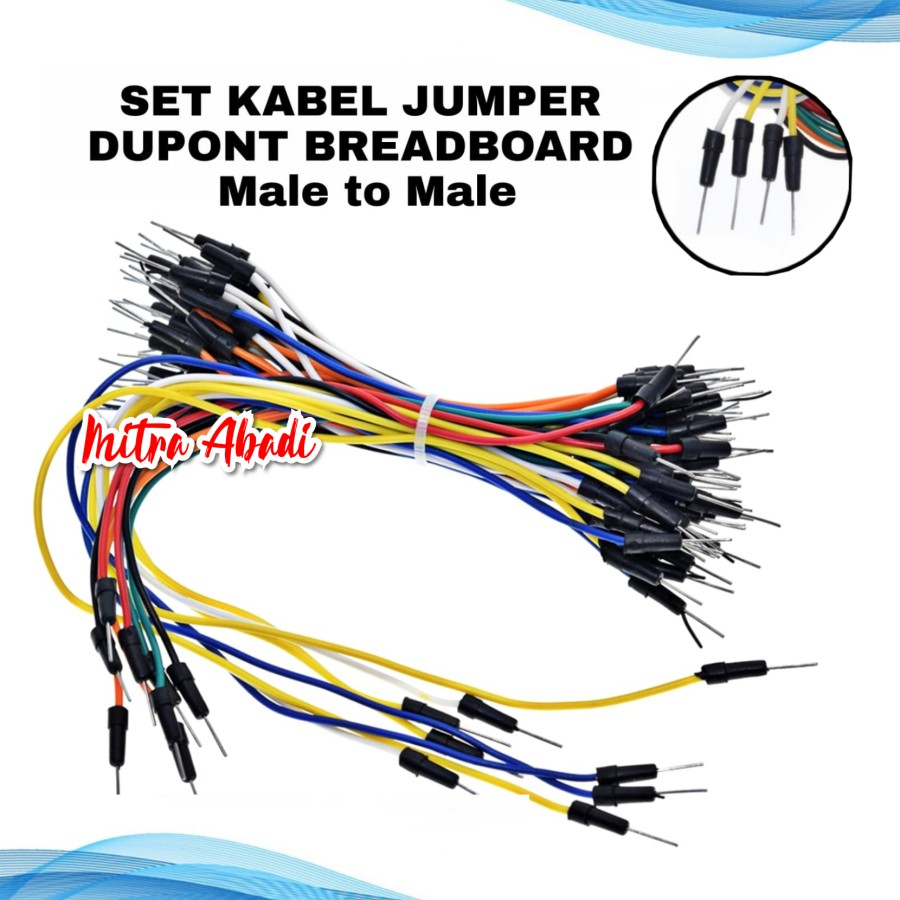 Jual Set Kabel Jumper Dupont untuk Breadboard Male to Male - 65 pcs ...