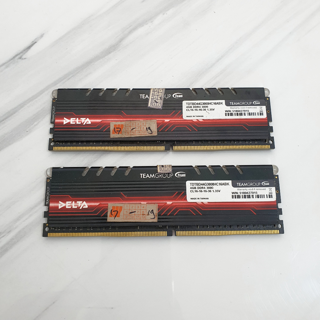 Jual RAM DDR4 Memory 3000Mhz 2x4 Team Group Delta 8 GB DDR4 - Second | Shopee Indonesia