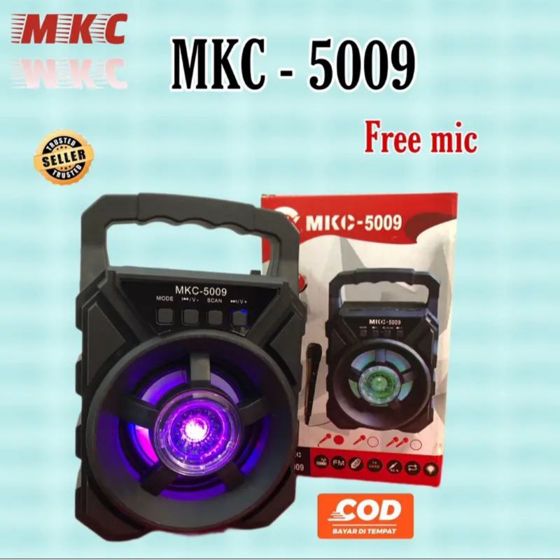 Jual Speaker portable bluthooth MKC - 5009 Free Microphone | Shopee ...