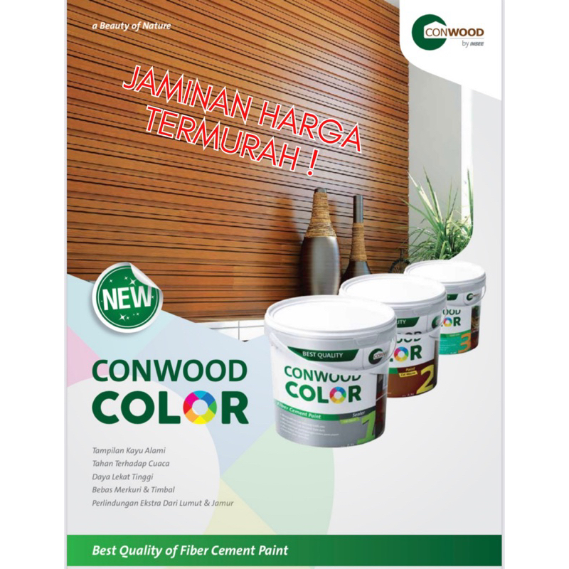 Jual CAT CONWOOD COLOUR PAINT 1 L WALNUT BROWN DOFF (an berat) | Shopee ...