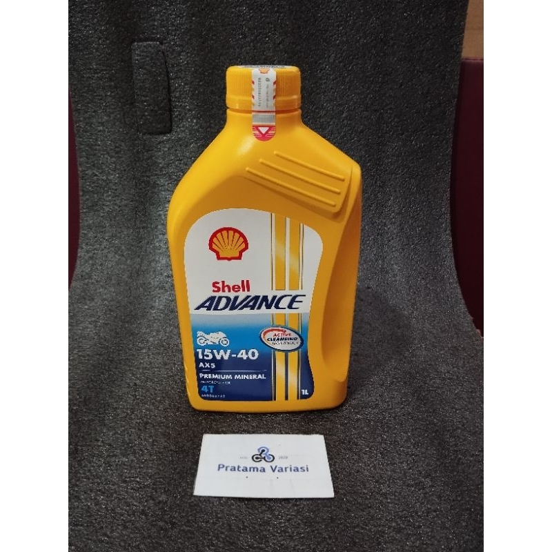 Jual Oli Shell ADVANCE 4T AX5 [15W-40] [1 Liter] Premium Mineral ...