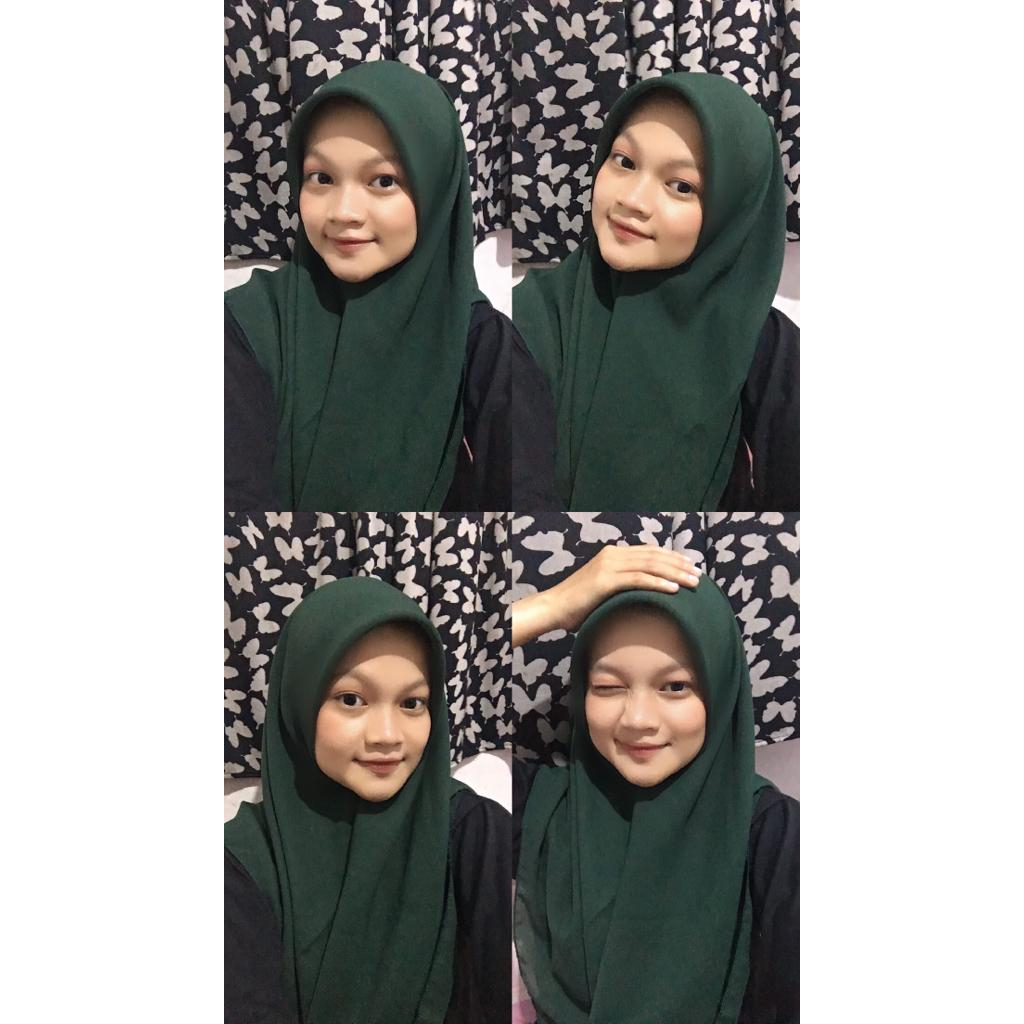 Jual BELLA SQUARE DOUBLE HYCON WARNA DEEP ARMY / JILBAB SEGI EMPAT ...