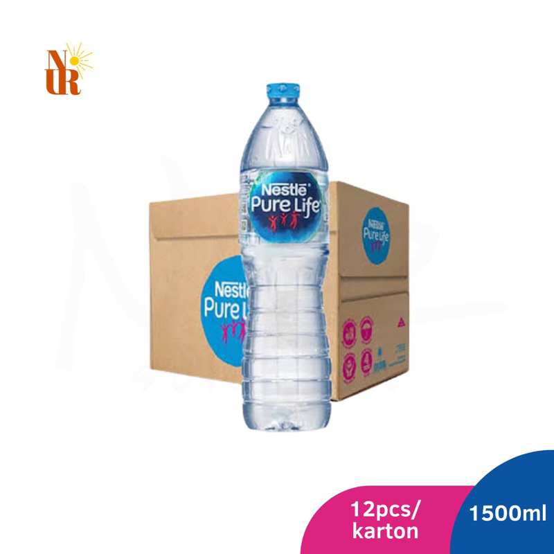 Jual Nestle Pure Life 1500 ml x 12 pcs [Karton] / Air Mineral | Shopee Indonesia