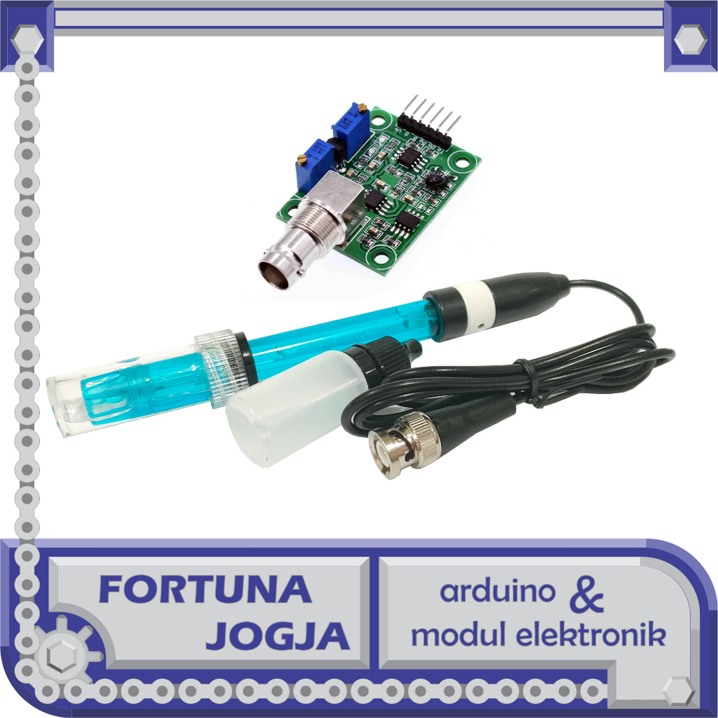 Jual NEW!!! Sensor pH Meter Electrode BNC Connector & Modul pH Meter PH ...