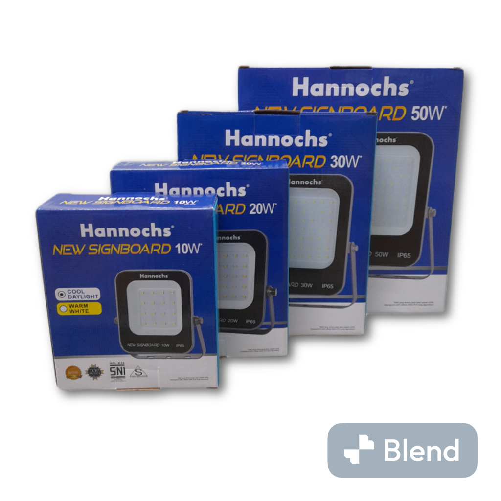 Jual FLOOD LIGHT HANNOCHS NEW SIGNBOARD 10W-50W COOL DAYLIGHT | Shopee Indonesia