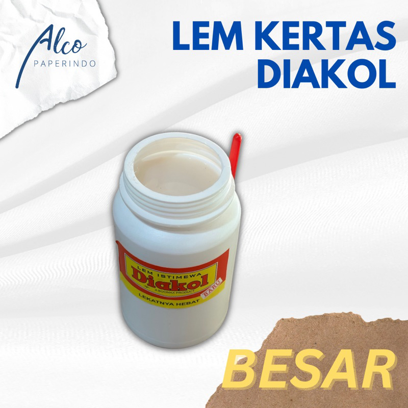 Jual Lem Serbaguna Lem Kertas Diakol Besar Lem Colek FREE sendok lem ...