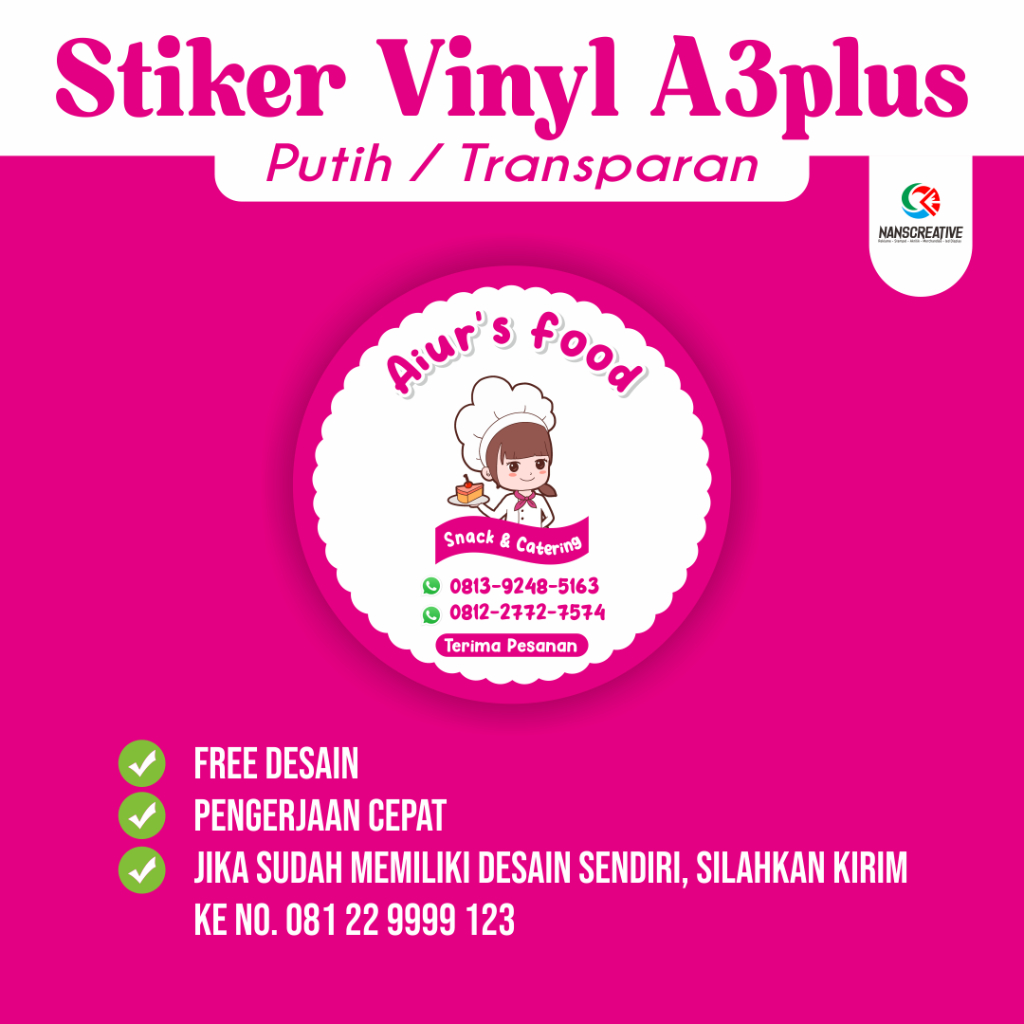 Jual Stiker vinyl / label / label snack / label makanan | Shopee Indonesia