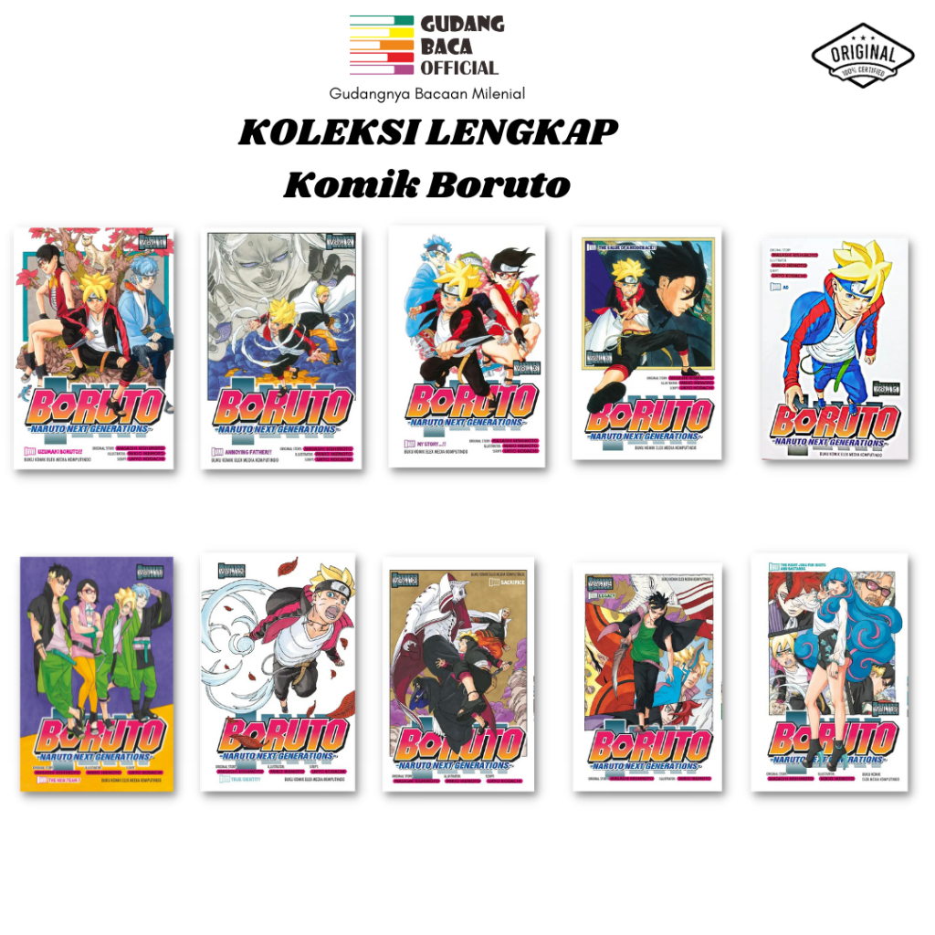 Jual Boruto: Naruto Next Generation Vol. 1 sampai 15 - Komik Boruto The ...