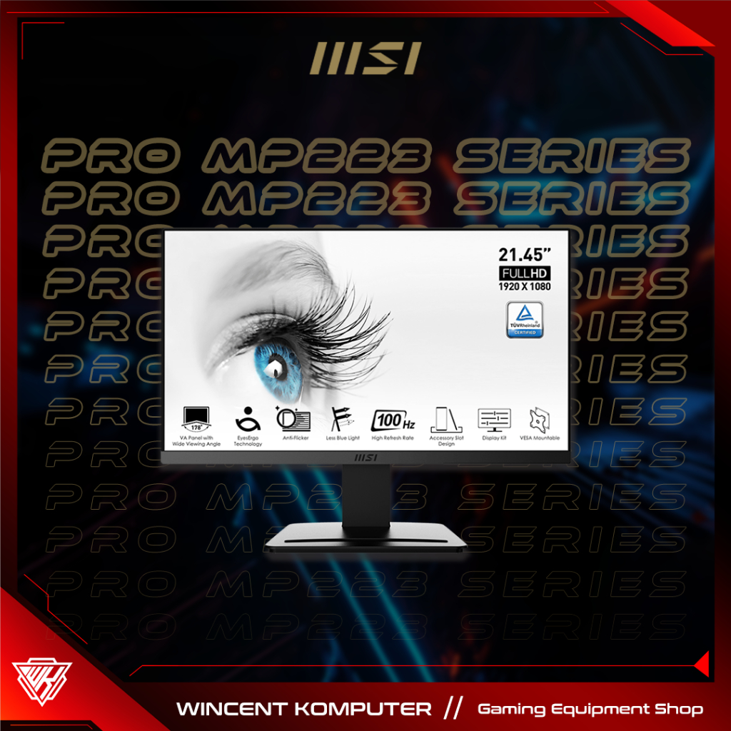 Jual MSI PRO MP223 22" FullHD 100Hz Bussines Produtctivity Monitor MP ...