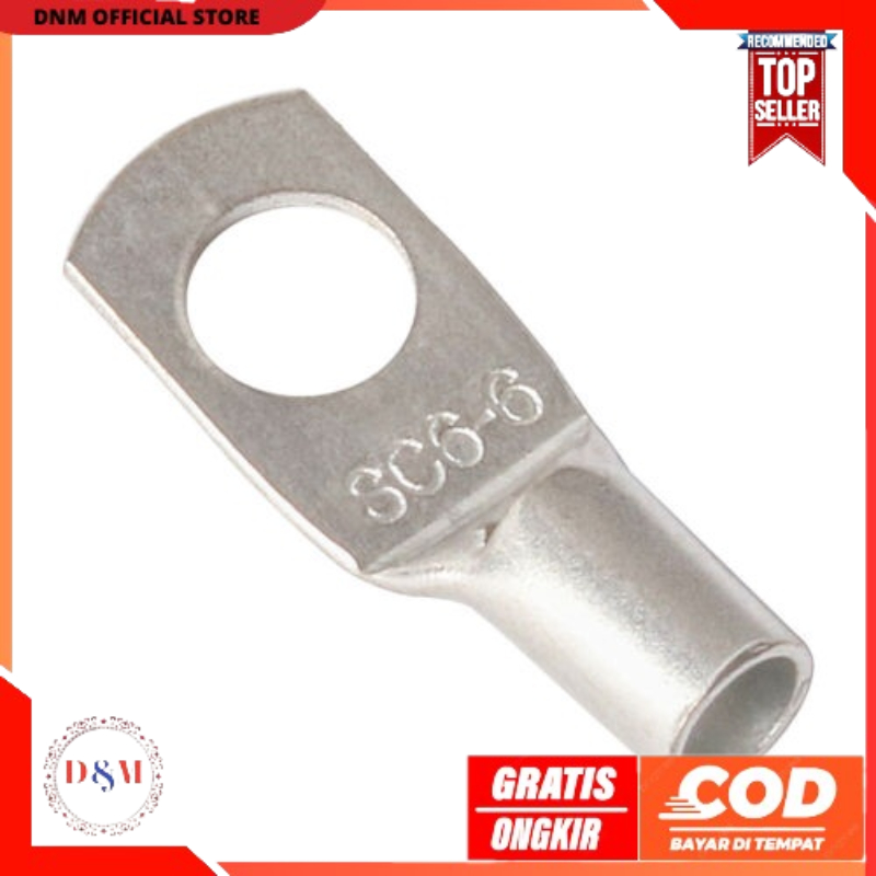 Jual Skun Ring SC6-6 Tembaga Putih Kabel 6mm Baut 10 Scun Ring | Shopee ...