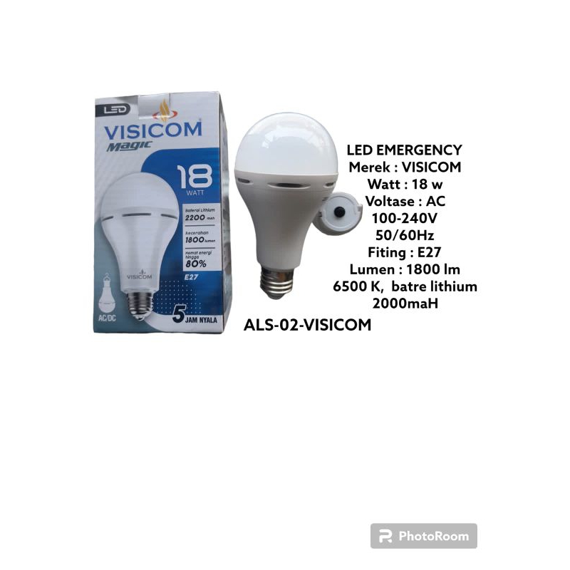 Jual Lampu LED EMERGENCY VISICOM/ Led Magic Visicom 12w, 18w ,23 Watt / Lampu Ajaib | Shopee ...