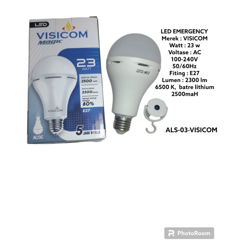 Jual Lampu LED EMERGENCY VISICOM/ Led Magic Visicom 12w, 18w ,23 Watt / Lampu Ajaib | Shopee ...