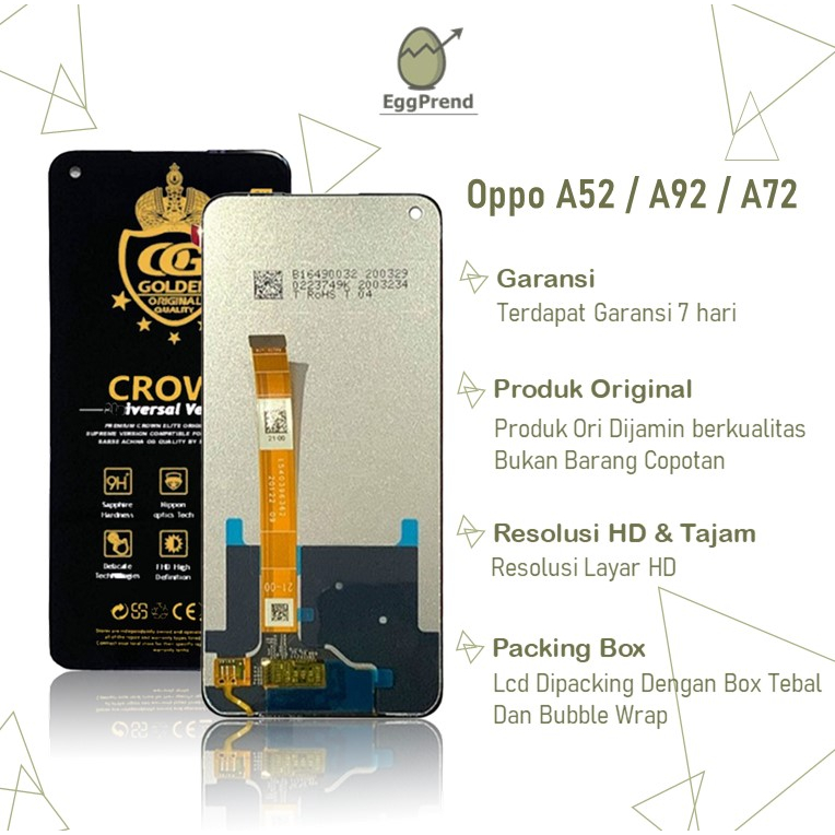 Jual LCD TOUCHSCREEN OPPO A52 / A92 2020 / A72 2020 ORIGINAL COMPLETE FULLSET | Shopee Indonesia