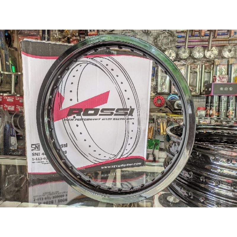 Jual VELG ROSSI HITAM GILAP GLOSY 140 160 185 215 17 WSHAPEE | Shopee ...
