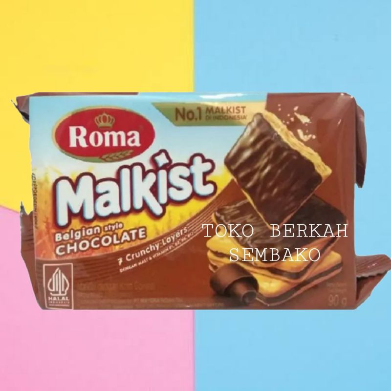 Jual Roma Malkist Belgian Chocolate 90gr -1 BUNGKUS | Shopee Indonesia