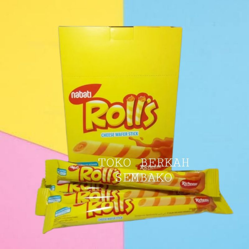 Jual Nabati Rolls Cheese Wafer Stick 120gr -1 BOX | Shopee Indonesia