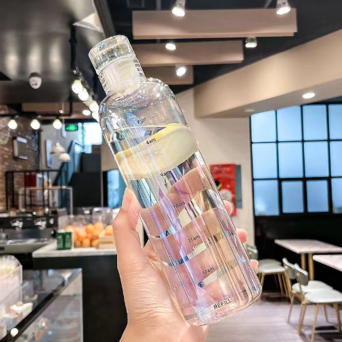 Jual Botol Minum Aesthetic Water Bottle Termos Botol Bening Estetik ...