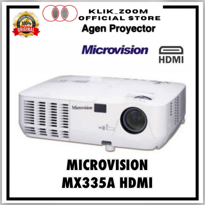 Jual PROYECTOR MICROVISION MX335A HDMI ORIGINAL | Shopee Indonesia