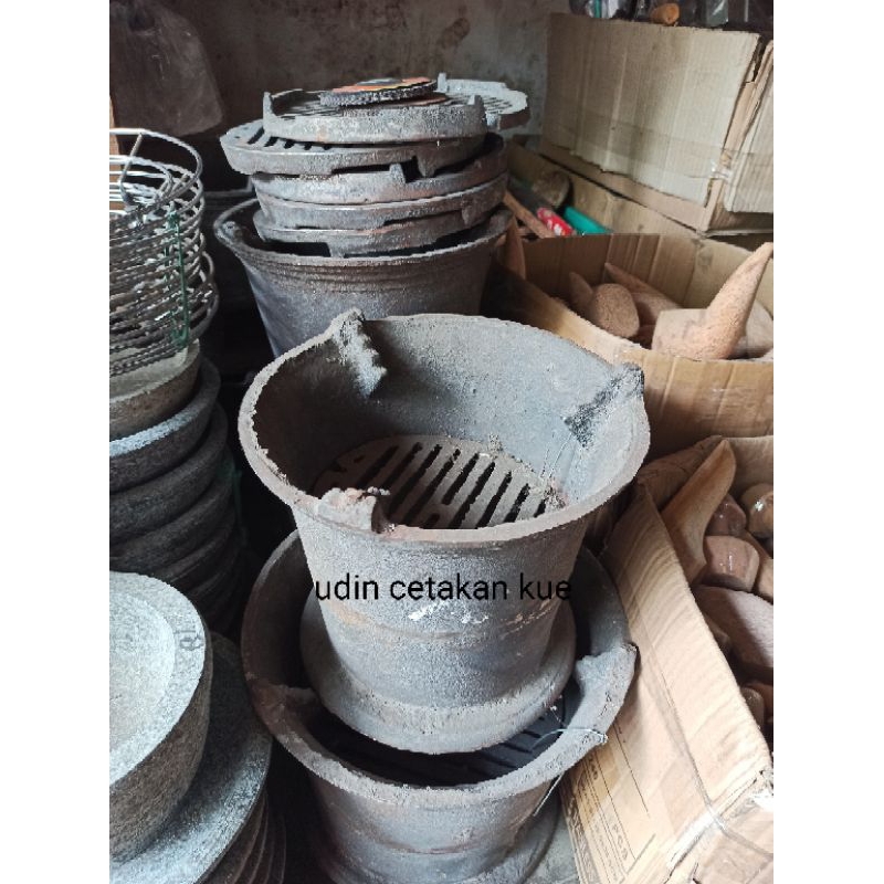 Jual Anglo Besi Cor Kecil Tebal Tempat Arang Diameter 26cm | Shopee ...