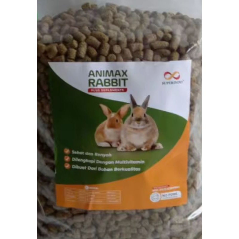 Jual ANIMAX RABBIT FOOD PAKAN KELINCI KEMASAN REPACK 1 KG | Shopee ...