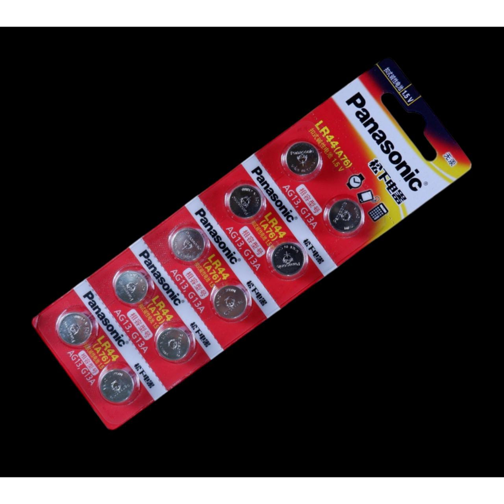 Jual Panasonic Baterai LR44 - Battery LR44 1Strip (isi 10pcs Battery ) | Shopee Indonesia