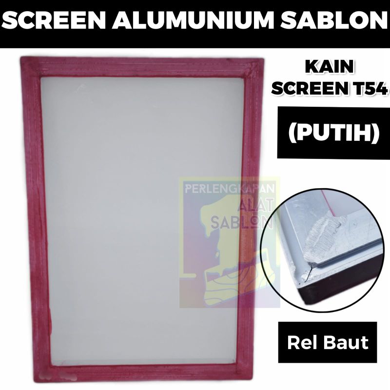 Jual FRAME BINGKAI SCREEN SABLON ALUMUNIUM UD 40X60 KAIN T54 PUTIH ...