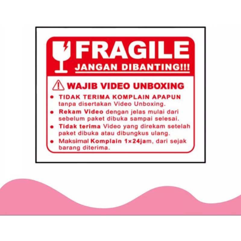 Jual PROMO!!! STICKER UNBOXING / STIKER UNBOXING / STIKER FRAGILE ... Jual PROMO!!! STICKER UNBOXING / STIKER UNBOXING / STIKER FRAGILE ...