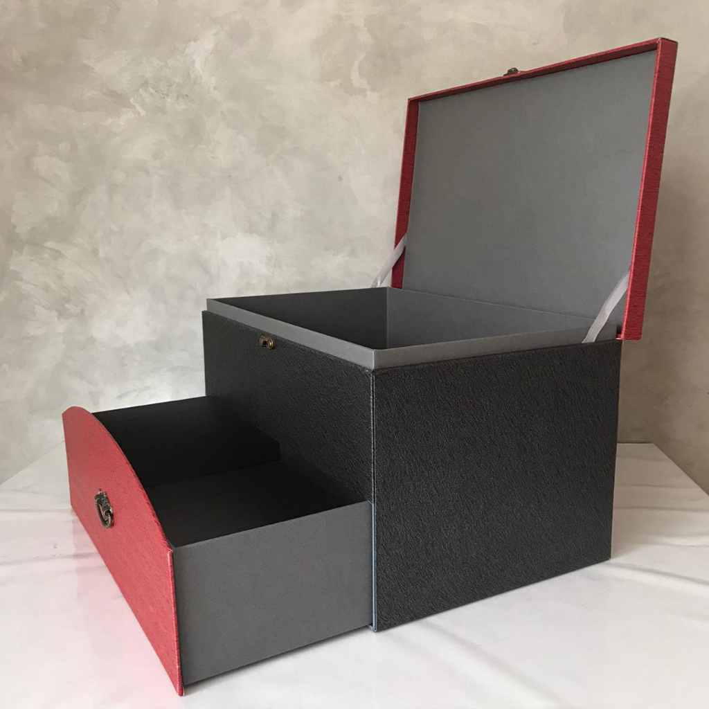 Jual Box Hampers Gift Kado Hadiah Premium 2 TIngkat dengan Laci ...