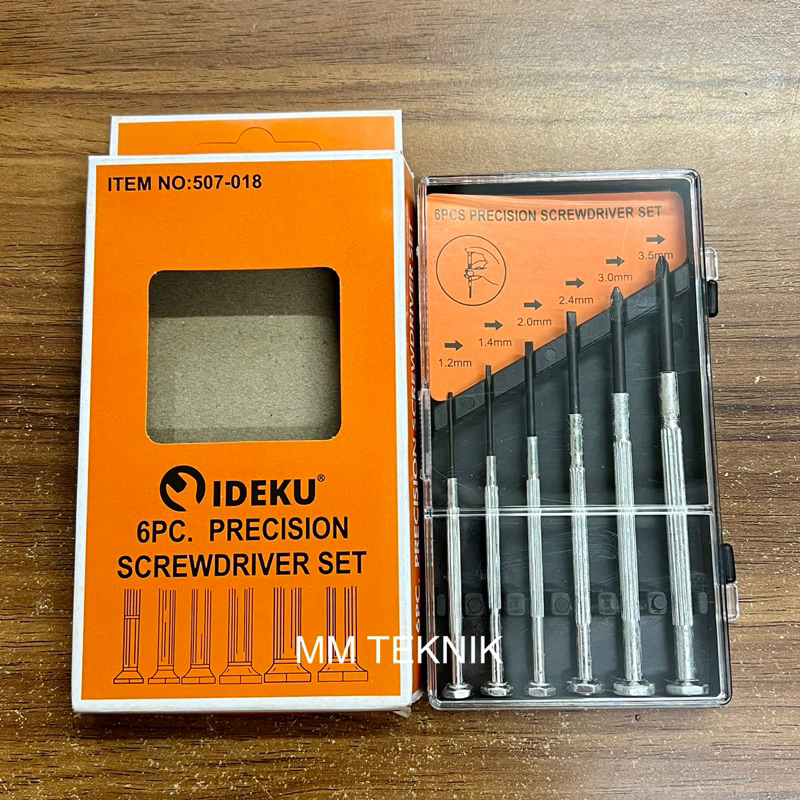 Jual 6 PCS Obeng Jam Ideku Obeng Mini Elektronik Precision Screwdriver ...