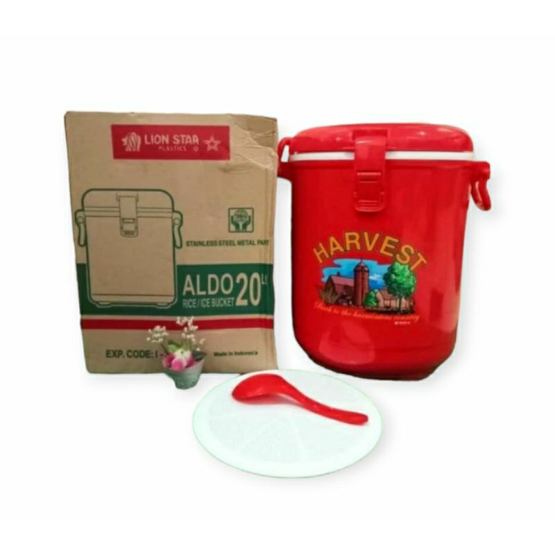 Jual Rice bucket nasi Lion star 20 Liter / Aldo 20 Liter | Shopee Indonesia