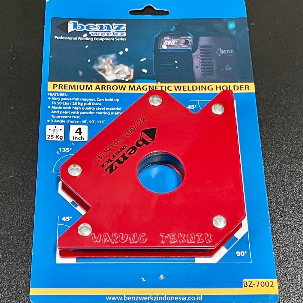 Jual BENZ WERKZ BZ-7002 Arrow Magnetic Welding Holder 4" - Siku Magnet ...