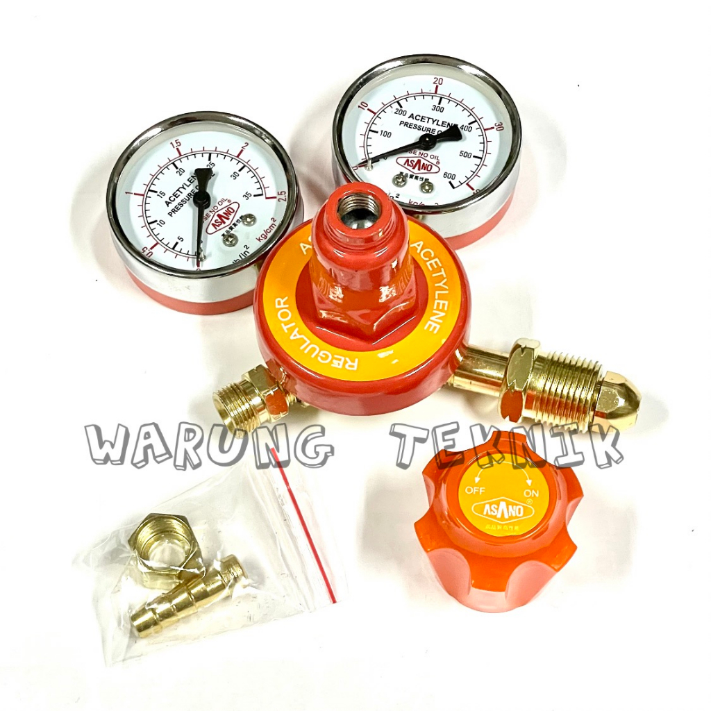 Jual ASANO REGULATOR GAS OXYGEN ACETYLENE - KEPALA LAS OKSIGEN ASETILIN ...