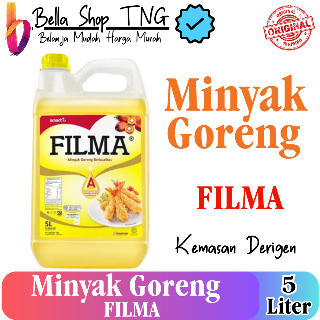 Jual FILMA Minyak Goreng 5 Liter Kemasan Derigen | Shopee Indonesia