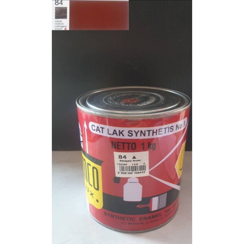 Jual Cat kayu dan besi emco no 84 warna coklat mahoni | Shopee Indonesia