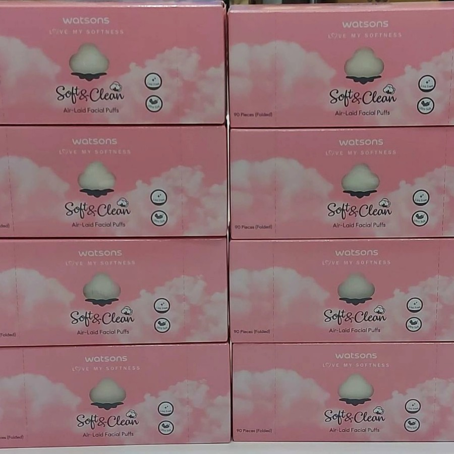 Jual WATSON Tissue Soft clean Air Laid Facial Puffs 90 play | Shopee ...