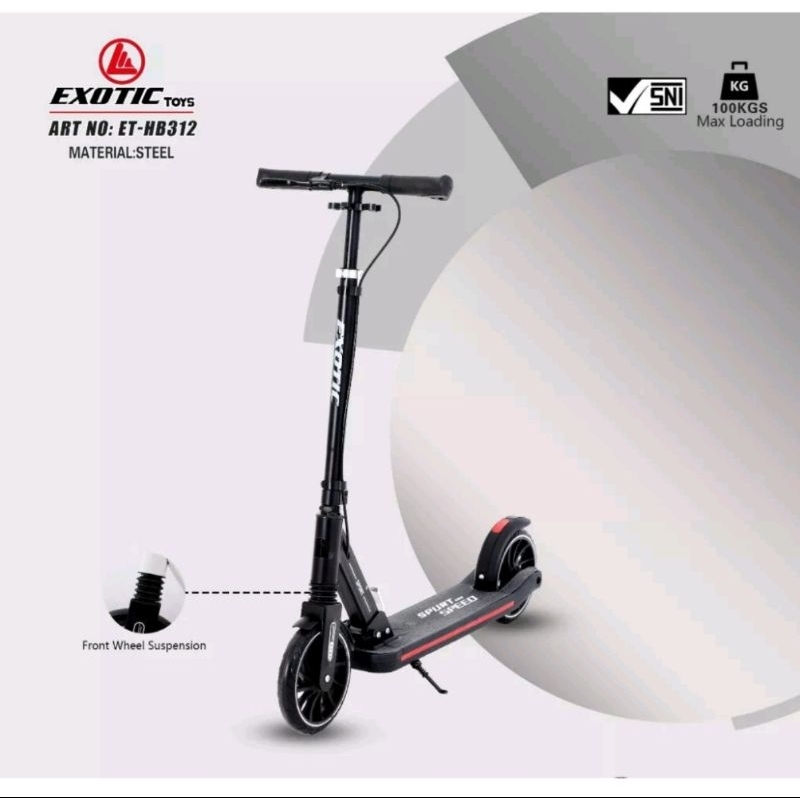 Jual Scooter Exotic Rem Tangan Anak dan Dewasa Suspension Besi / Otoped ...