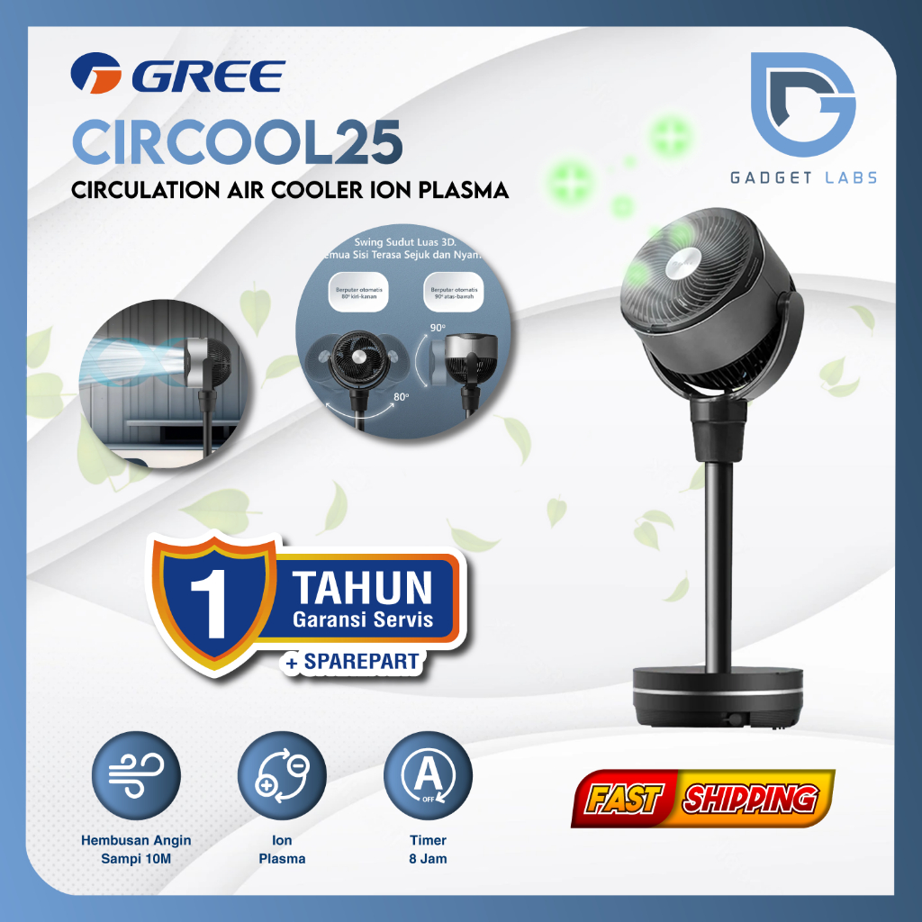 Jual Gree Circulation Fan Air Cooler GCA-CIRCOOL25L Ion Plasma ...