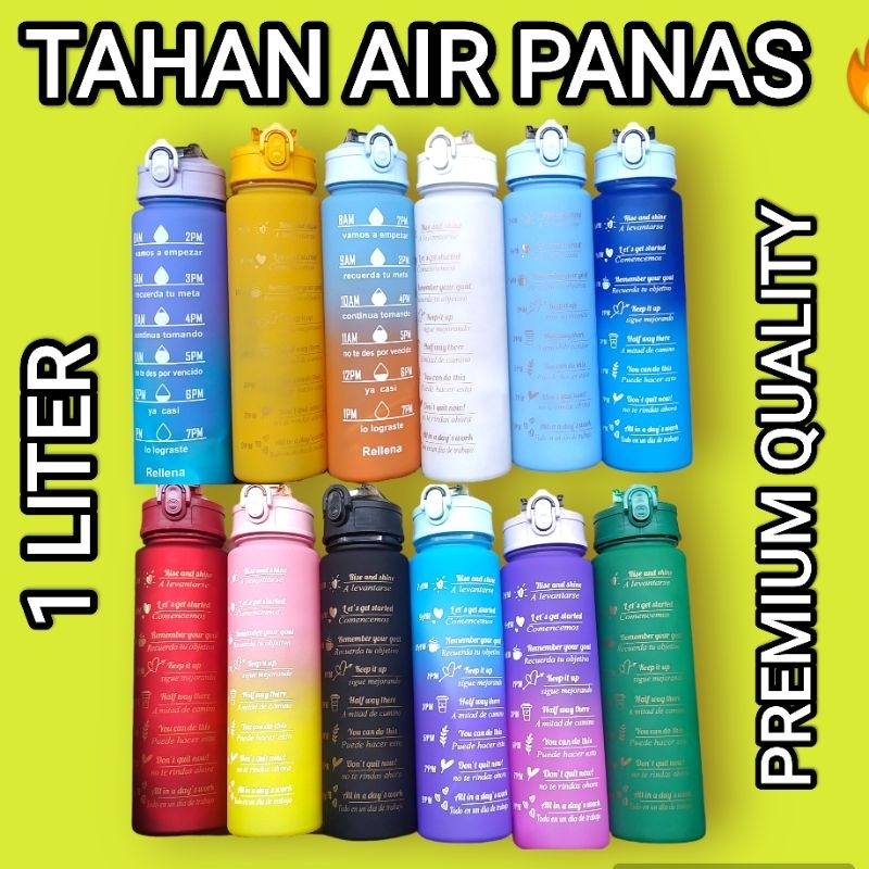 Jual botol Minum 1 liter stiker | Shopee Indonesia