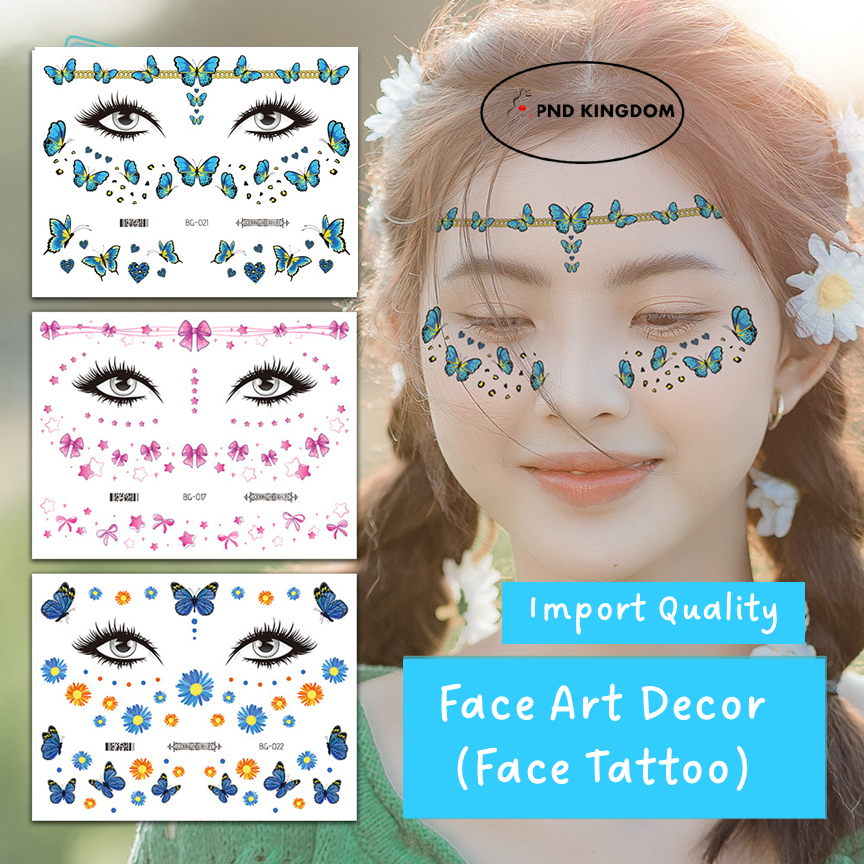 Jual [ NEW BG ] Stiker Wajah Pesta / Tato Wajah Sticker Muka / Face ...