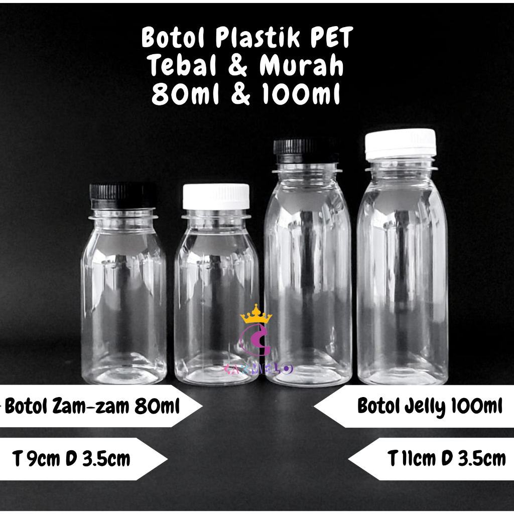 Jual (Isi 50pc) Botol Plastik Zam Zam 80ml/ Botol PET Jelly 100ml ... Jual (Isi 50pc) Botol Plastik Zam Zam 80ml/ Botol PET Jelly 100ml ...