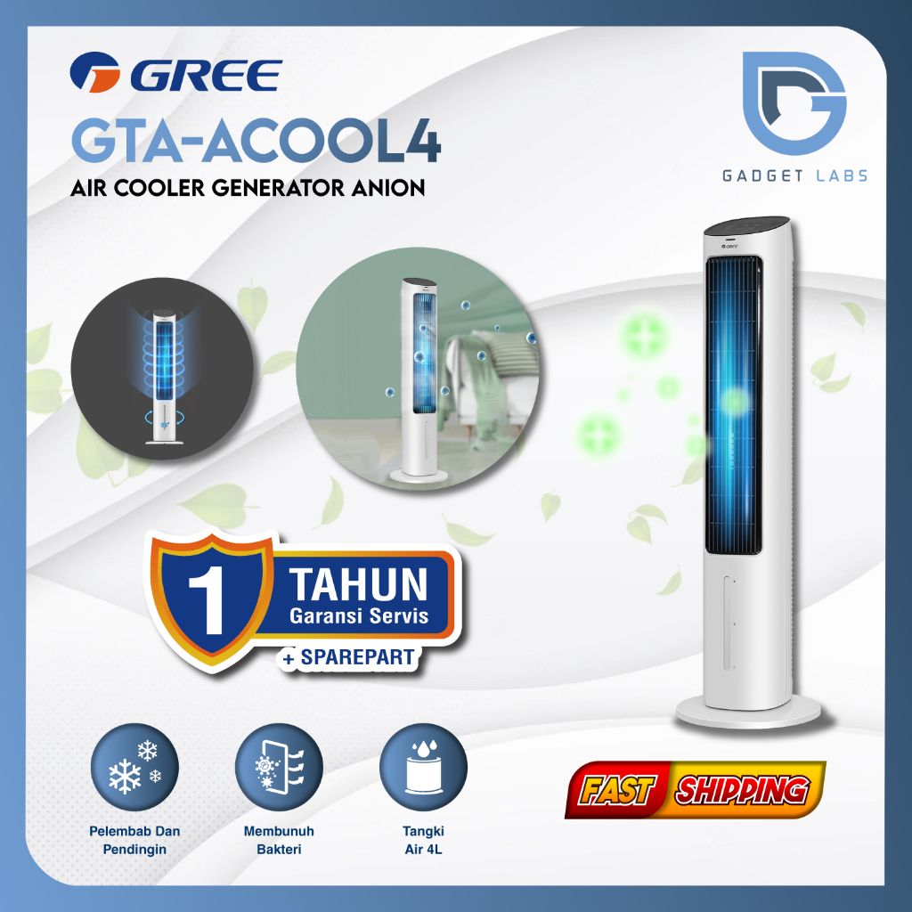 Jual Gree Tower Fan Air Cooler GTA-ACOOL4 / GTA-ACOOL6 Generator Anion ...