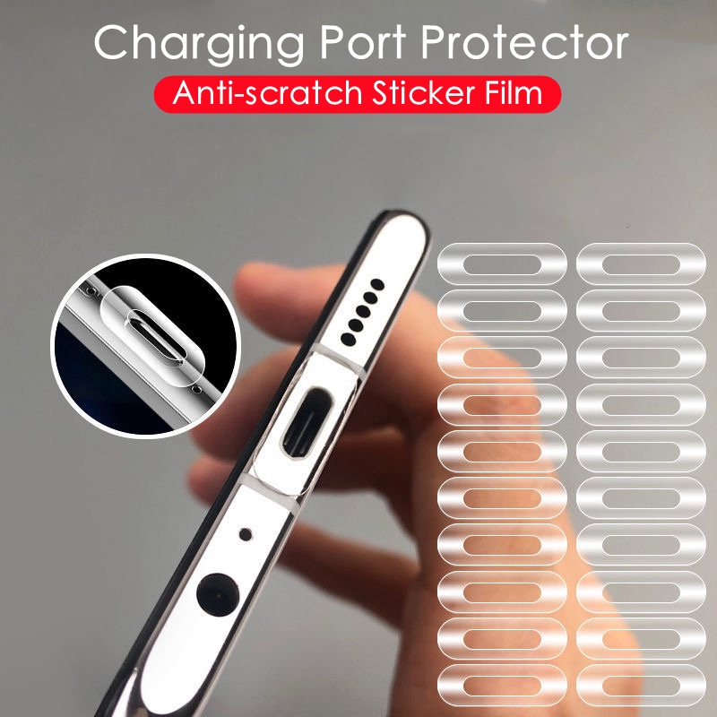 Jual Sticker Anti Gores Colokan Port Usb Lightning | Type C | Micro ...