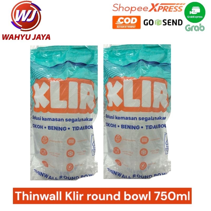 Jual thinwall Klir round bowl 750ml | Shopee Indonesia